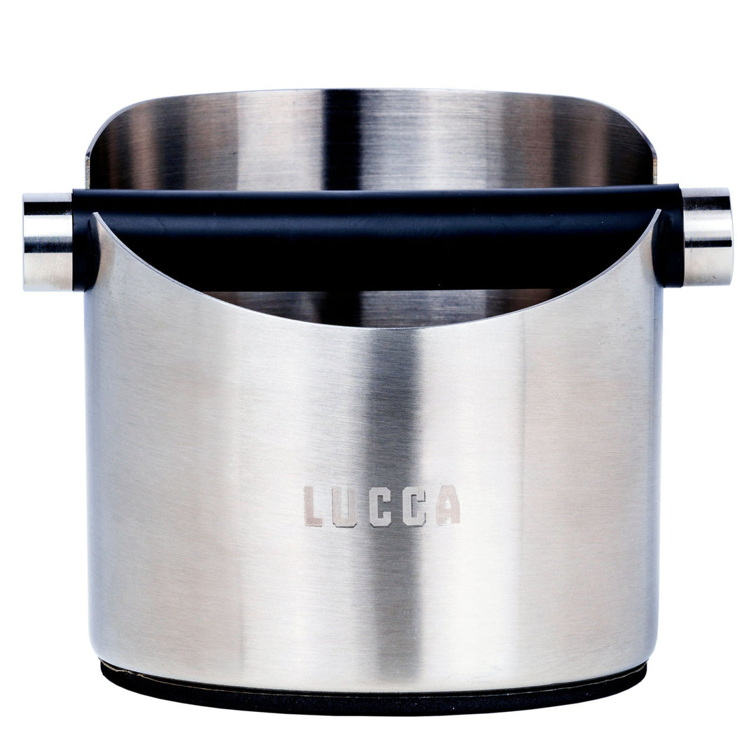 LUCCA Knock Box | Stainless & Matte Black | Clive Coffee