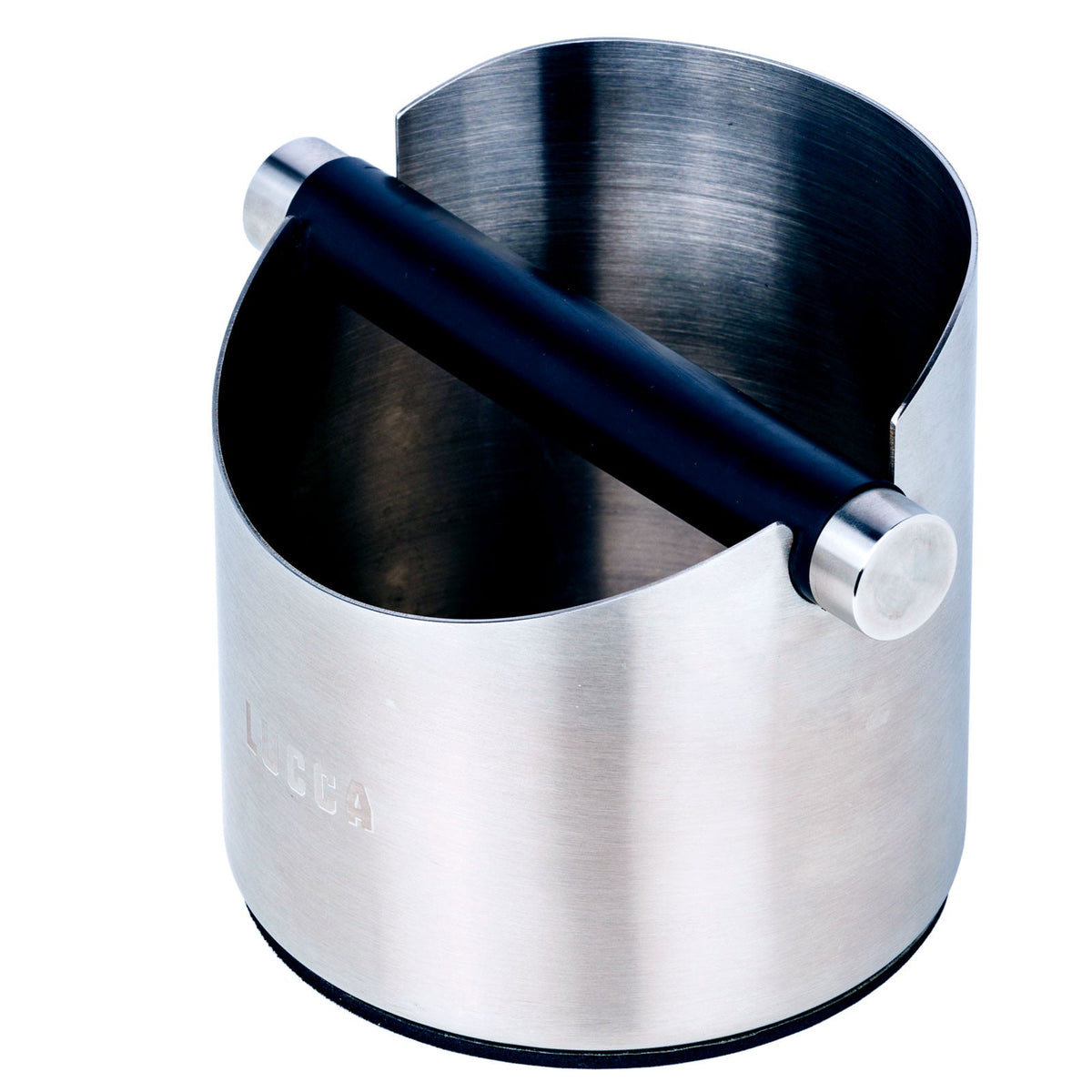 LUCCA Knock Box | Stainless & Matte Black | Clive Coffee